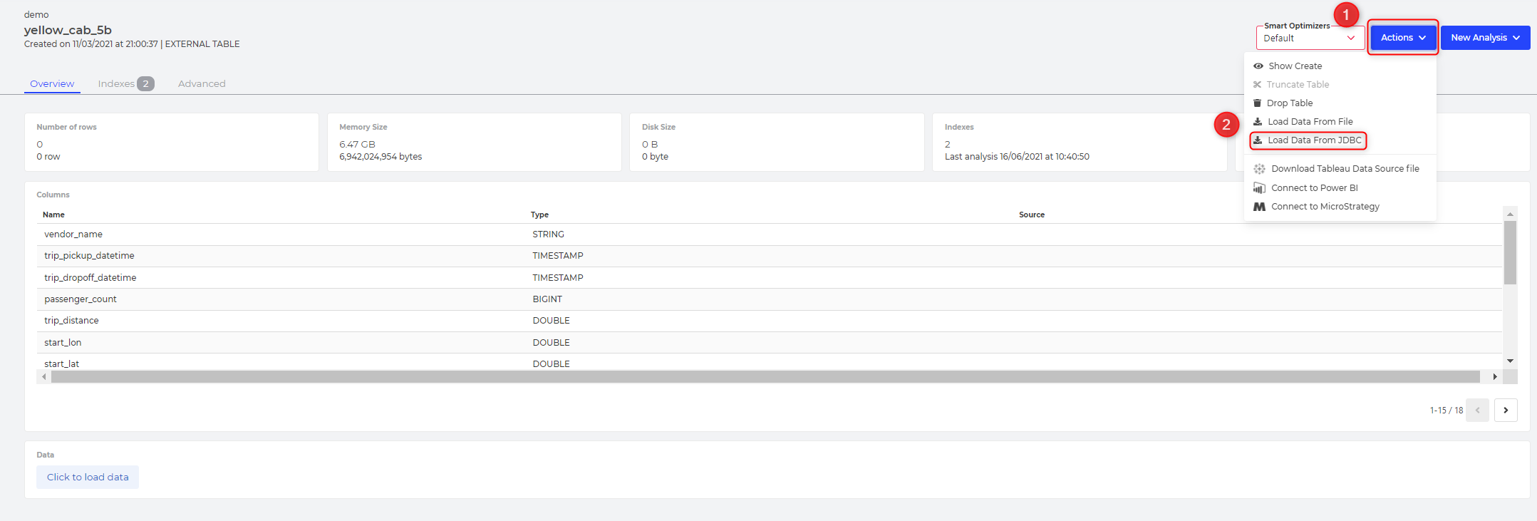 Querying a database for Data load via Assistant Querying a database for Data load via Assistant
